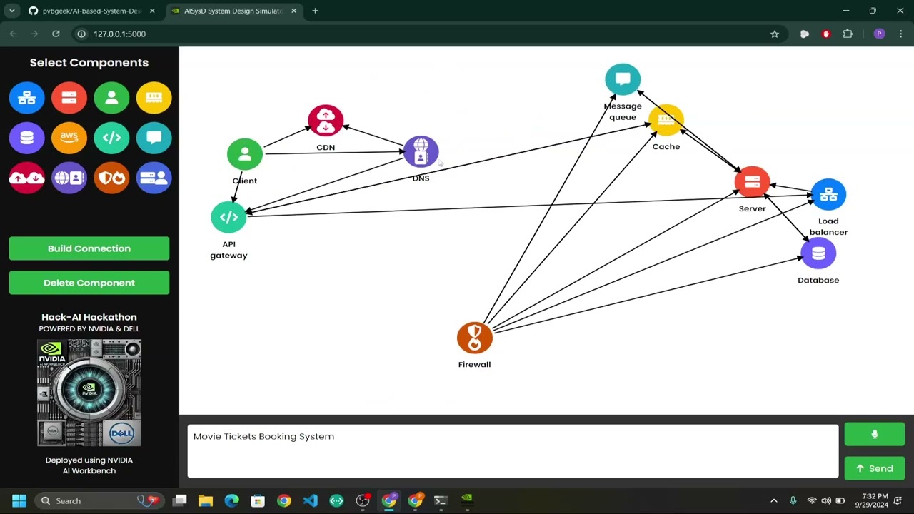 AI-Based-System-Design-Builder @NVIDIA @Dell #HACKATHON #NvidiaAIWorkbench #HACKAI #SystemDesign #AI