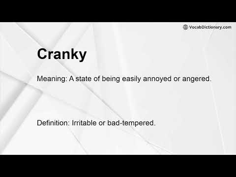 Cranky Meaning