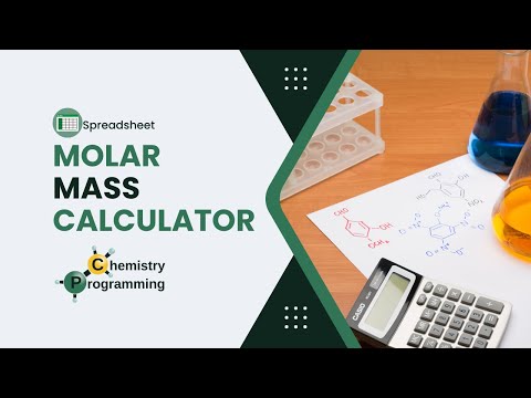 Molar mass calculator with Google Sheets