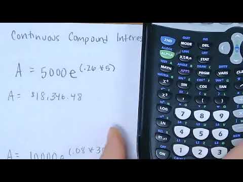 17. Continuous Compound Interest Calculator