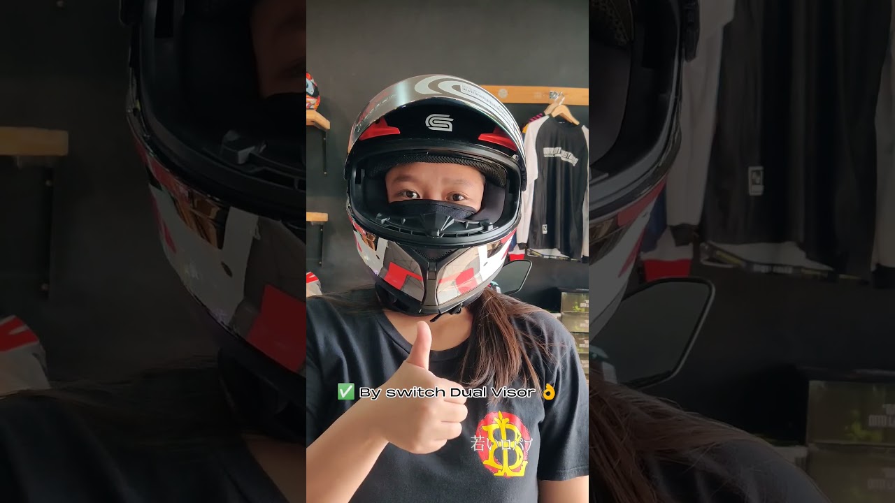 Proper Fitting of Helmet featuring SEC Ace Sport 👌 #secmotosupply #mooncyclemoto #motorcyclehelmet