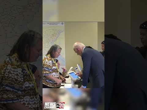 President Biden Has Cast His Ballot During Early Voting in New Castle, Delaware