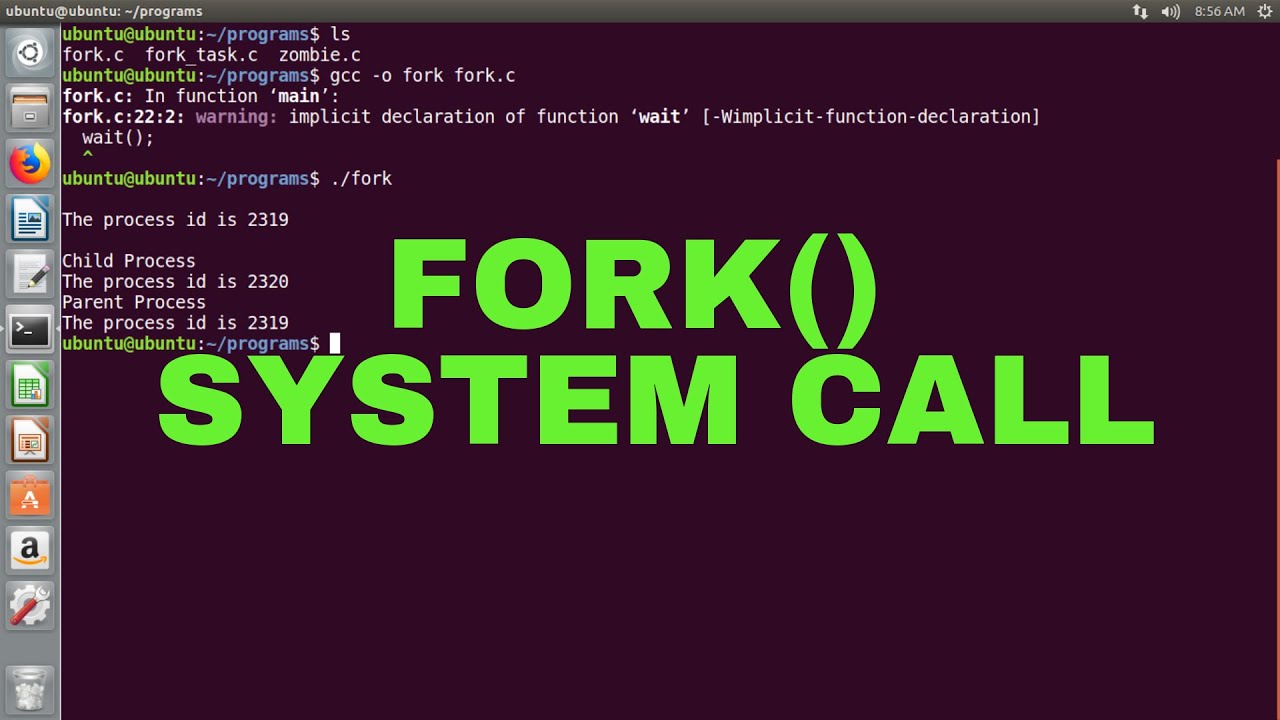 fork() System Call Explained 🔥 | Create Child Process in C | Zombie Process Demo (OS Tutorial)