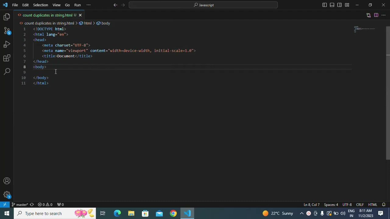 Javascript coding Interview questions ||count duplicate values in string
