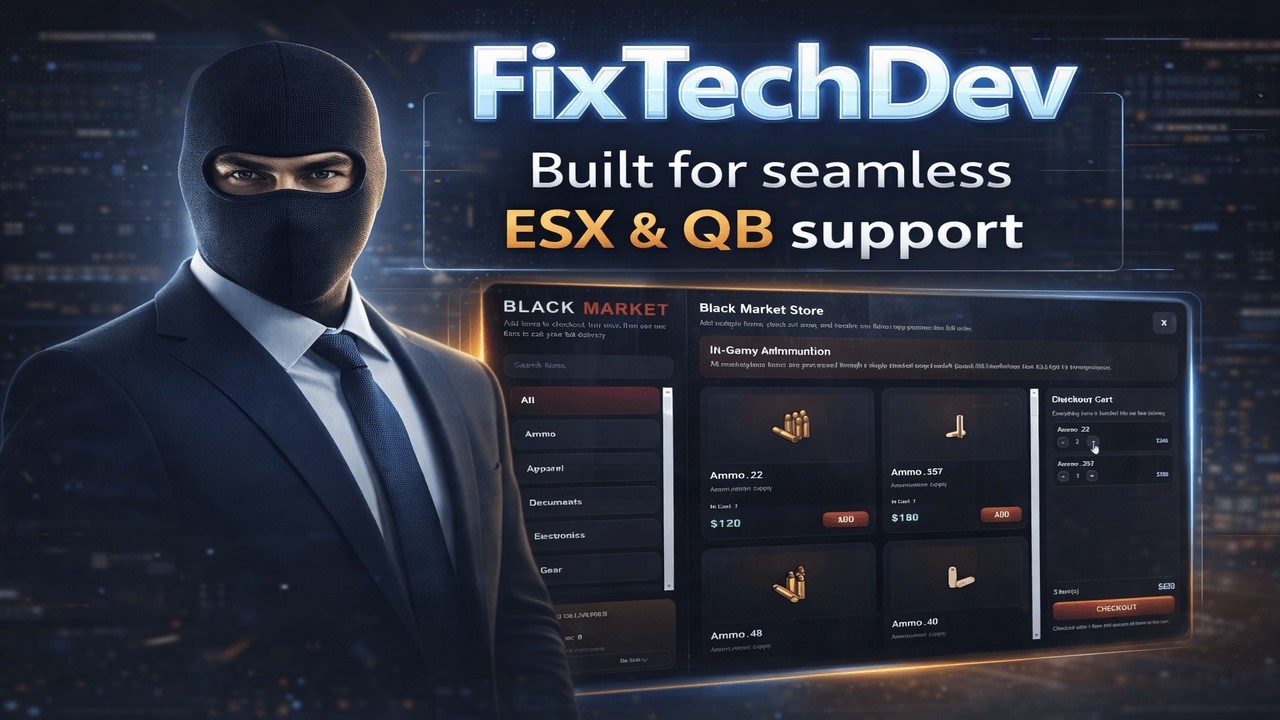 Advanced Black Market Script for ESX & QB | FiveM
