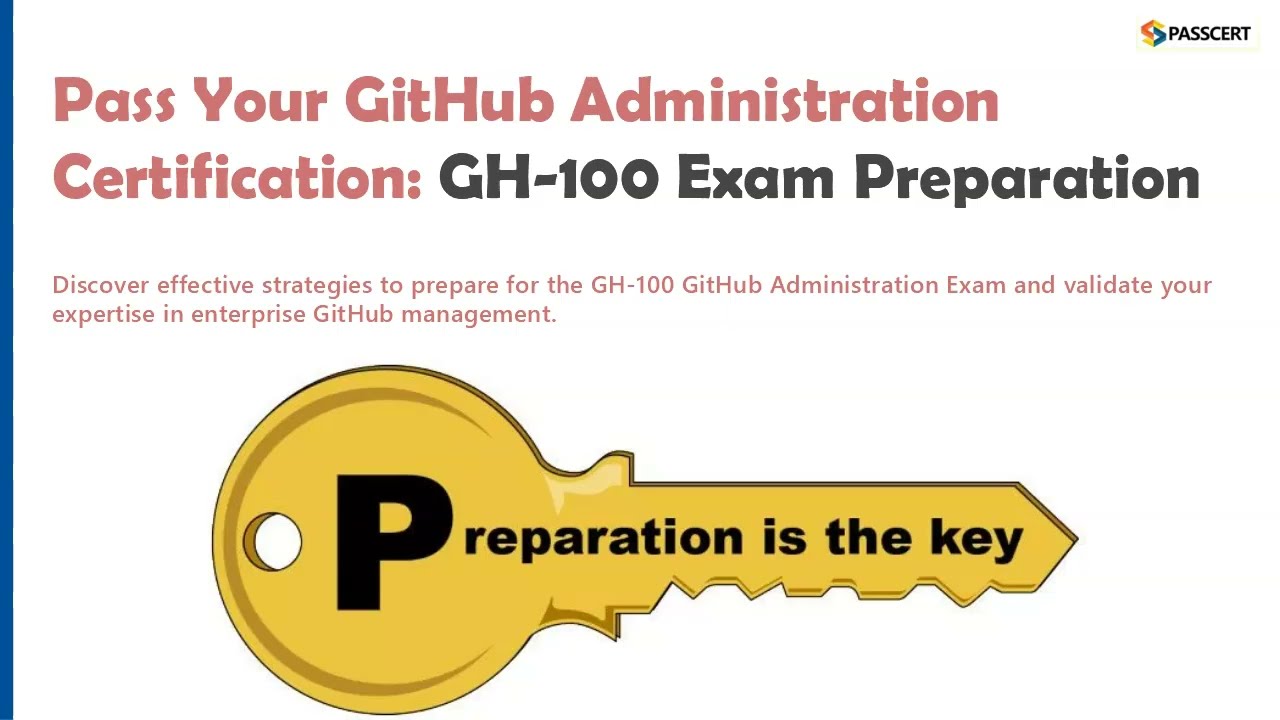 Pass Your GitHub Administration Certification: GH-100 Exam Preparation
