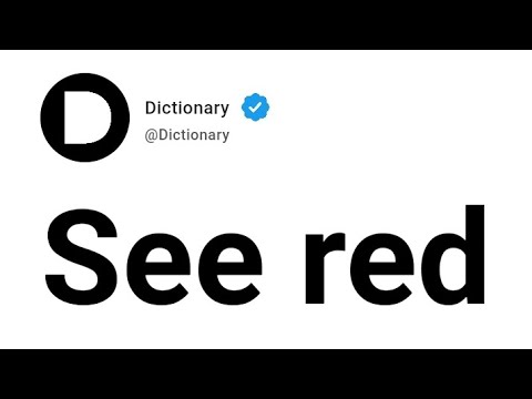 See red Meaning In English