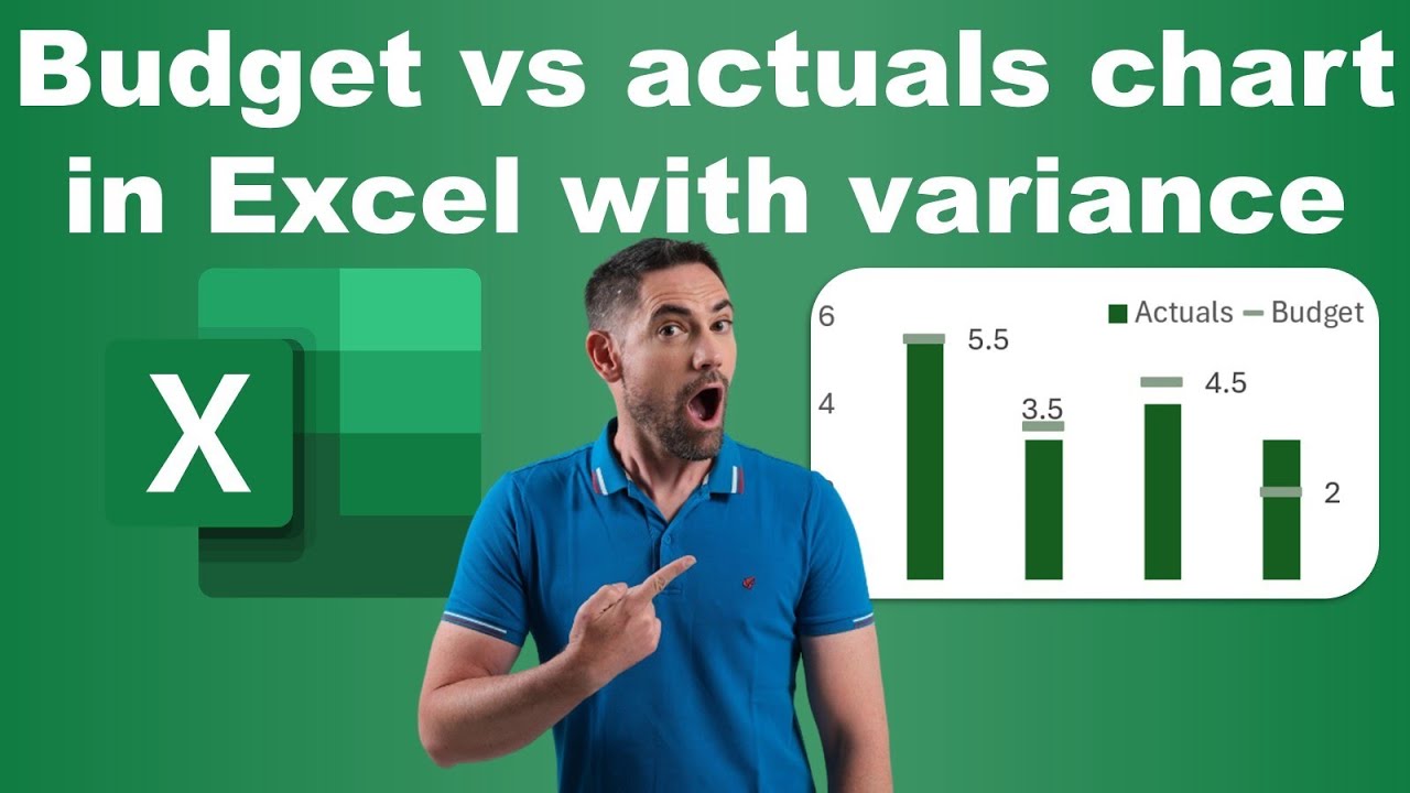 Create Excel Budget vs. Actuals Chart with Variance Analysis