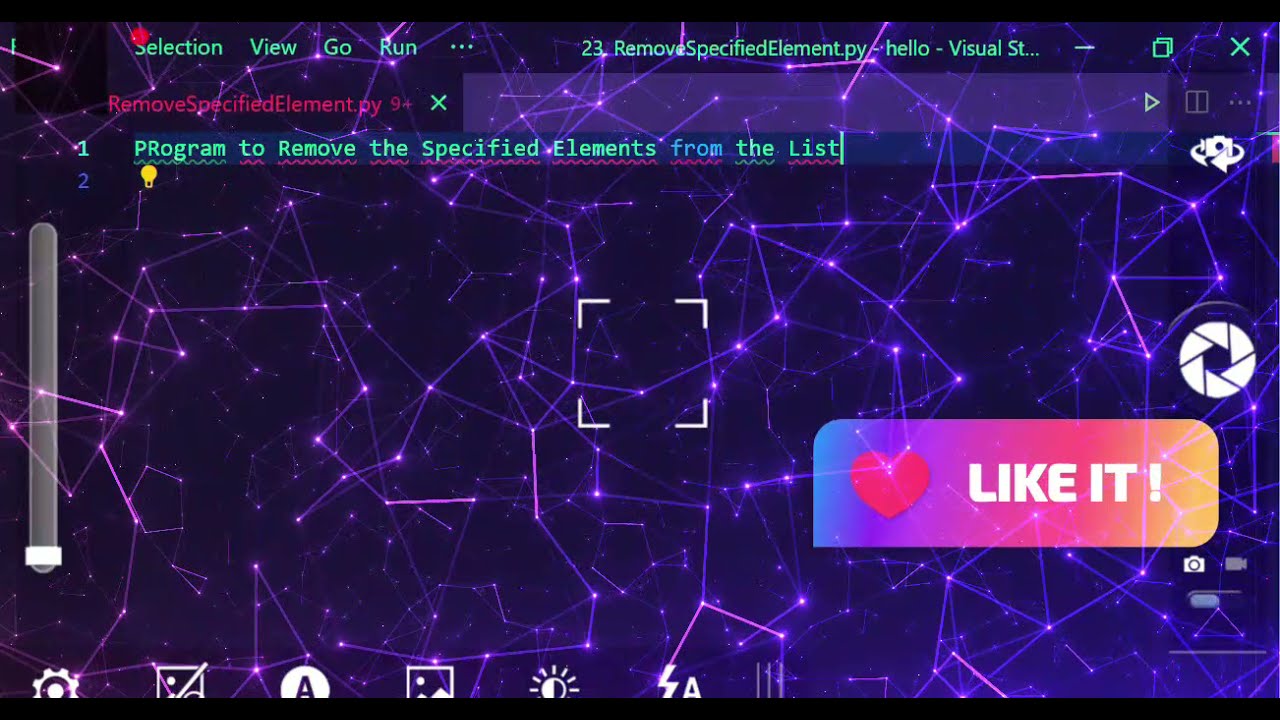 23. Remove Specific Elements From List | List Manipulation |  Python Programming | J Academy