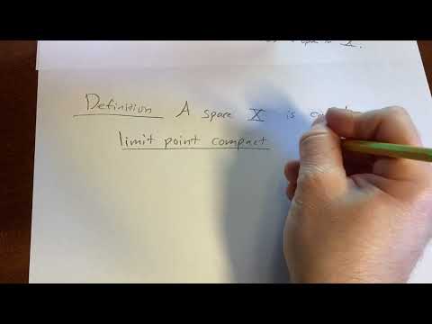 Definition of Limit Point Compact