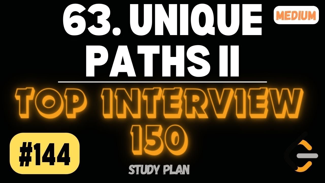 Leetcode | 63. Unique Paths II | Medium | Java Solution