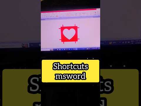 β€οΈ π Msword Shortcuts | Heart shortcutkeys #computer #msword