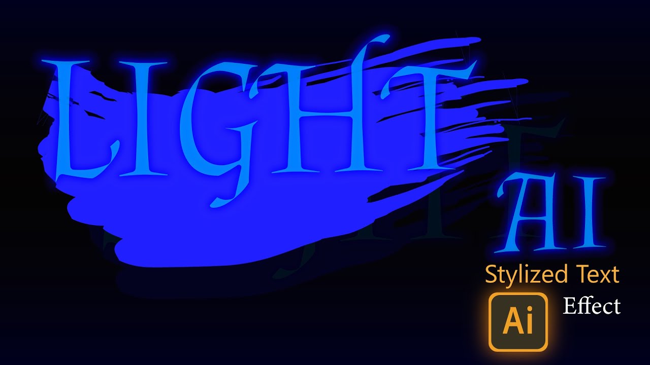 Editable Vector Text Effect | Light Text Effect | Adobe Illustrator