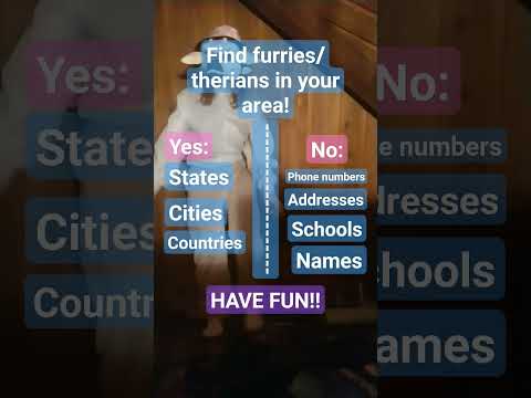 FIND FURRIES/THERIANS IN YOUR AREA!! #staysafe #furries #fursuit #cosplay #therian #therianthropy