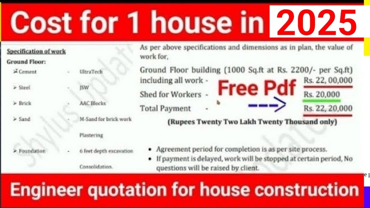 Understanding Engineer Quotations for House Construction: A ...