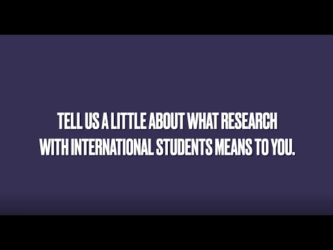 What does RIS mean to you? – Research with International Students