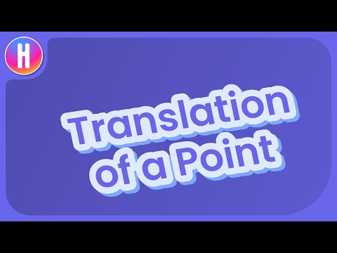 What Is a Translation of a Point in the Coordinate Plane?