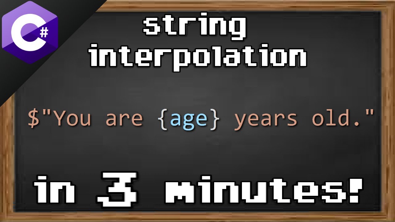 C# string interpolation 💲