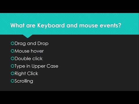 Keyboard & Mouse Events – Advanced Selenium Actions