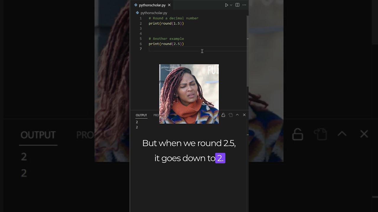 Python's ROUND Trick! #coding #programming #python