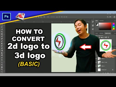 How to convert 2d logo into animated 3d logo/BASIC/Photoshop to aurora 3d animation maker.