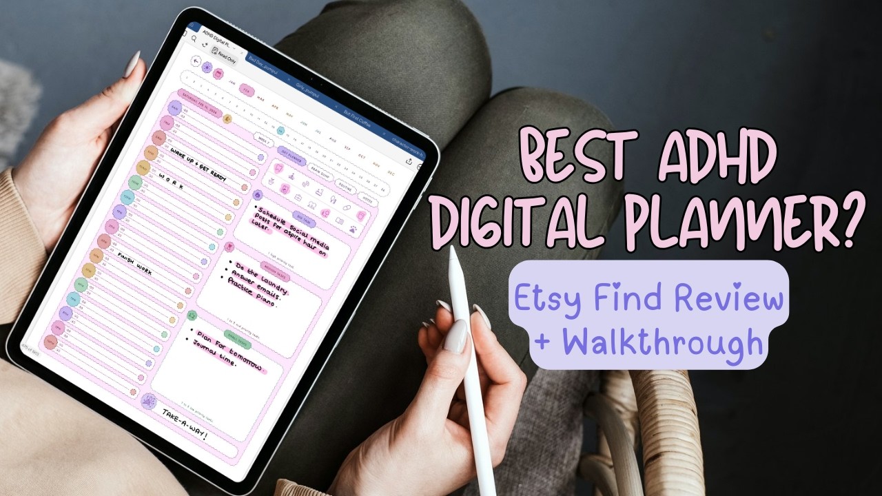 Best ADHD Digital Planner? ✨ Etsy Find Review + Walkthrough