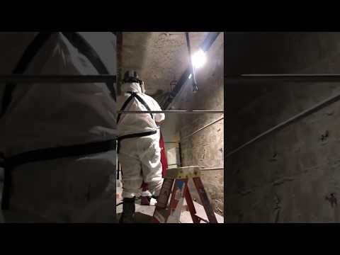Asbestos abatement removal job with Jetstream