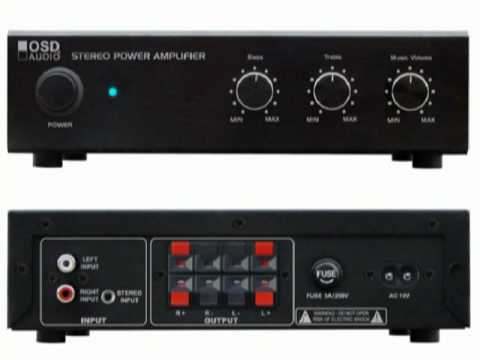 OSD Audio AMP60 Compact Amplifier & SMP60 Compact Subwoofer Amplifier