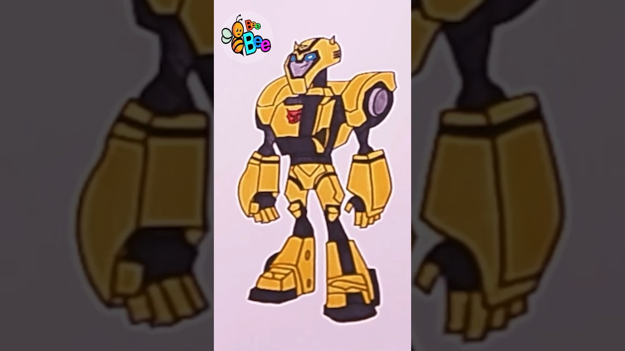 How to draw Bumblebee - Transformers #drawing #drawinganimals #drawingforkids #howtodraw
