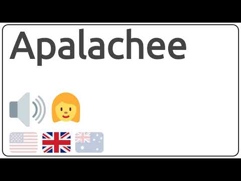 How to pronounce Apalachee in english?