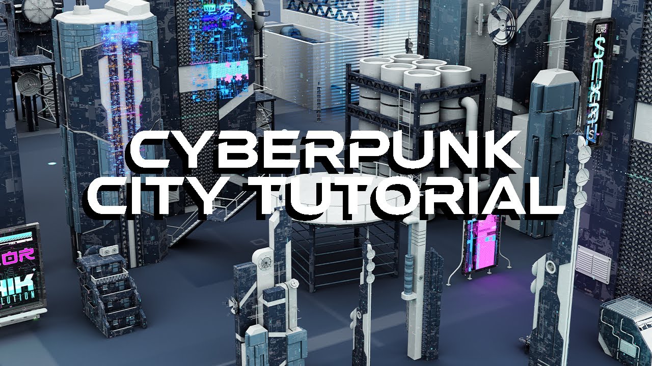 Cyberpunk city in blender | Tutorial | SciFi Flex