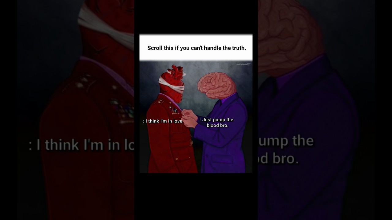 Do you listen to your heart or your brain? #motivation #shorts