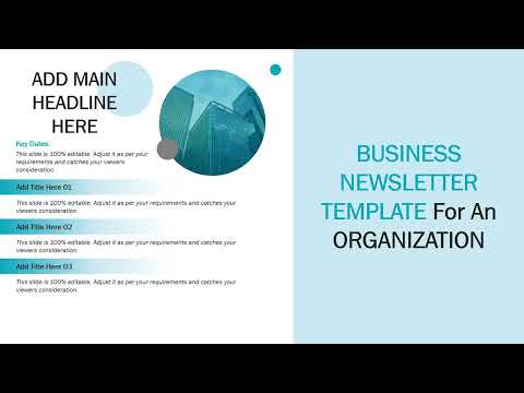 Business Newsletter Template For An Organization | Kridha Graphics