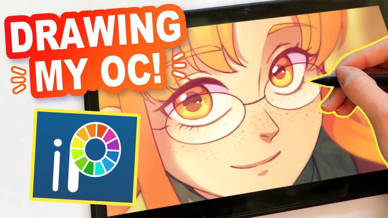 Drawing My OC in ibis Paint! 🍂 Trying the PicassoTab XL for the first time!