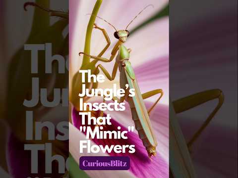 The Jungle’s Insects That "Mimic" Flowers 🌸🦗
