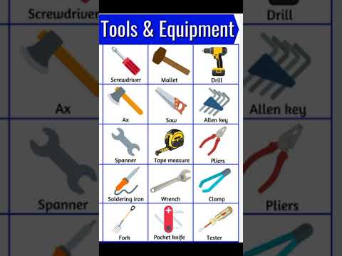 Tools names in english #shorts