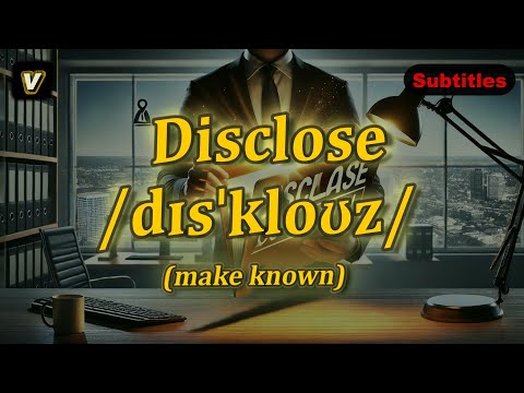 [v] Disclose meaning (make known) with 5 examples