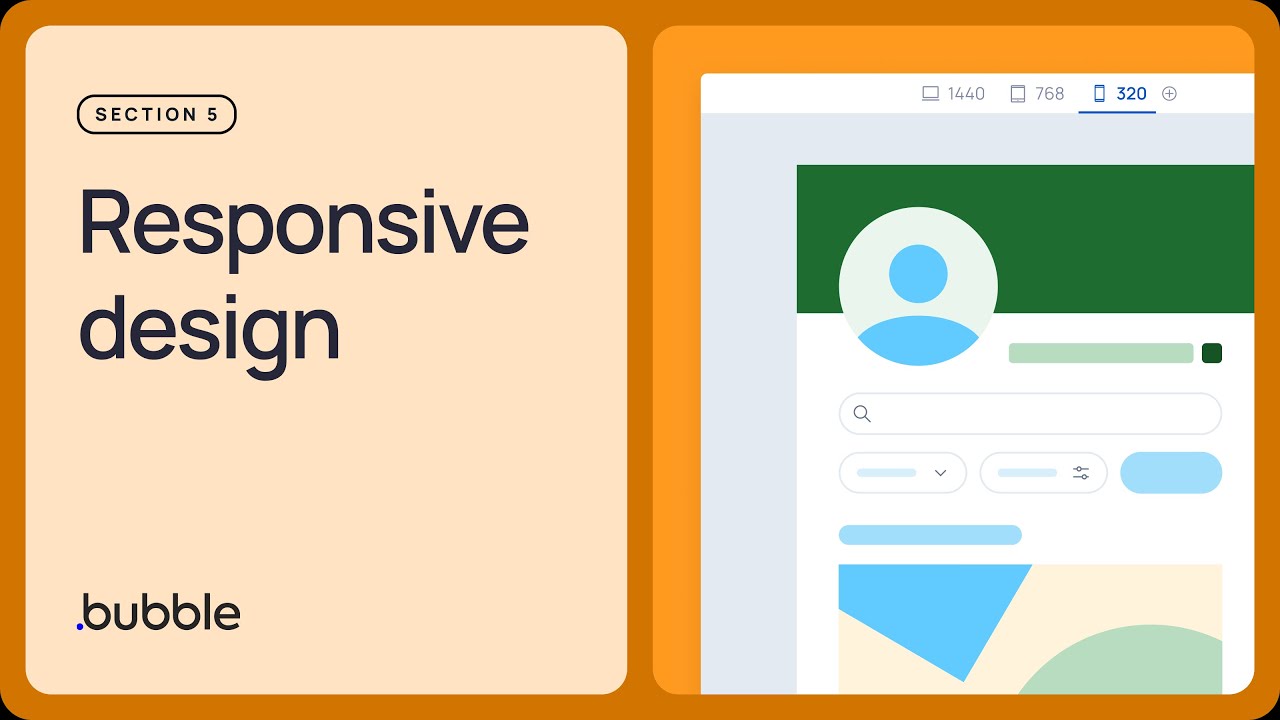 Responsive design: Getting started with Bubble (Lesson 5.6)