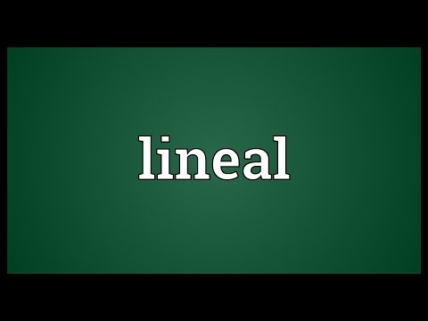 Lineal Meaning