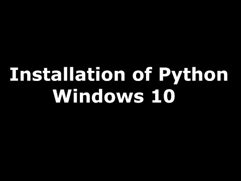 Python Installation on Windows 10
