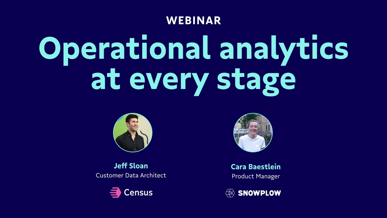 Webinar: Operational analytics at every stage