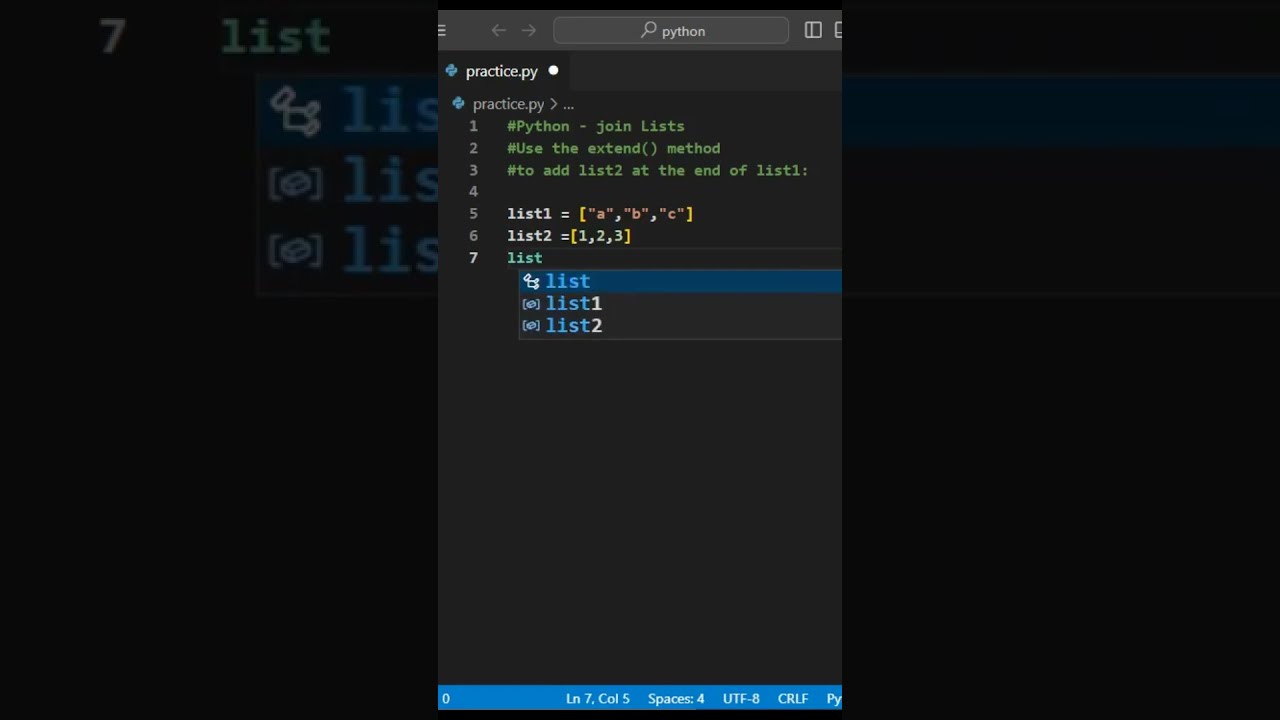 Python join List #python #pythonprogramming #code #coding #programming #pythoncoding