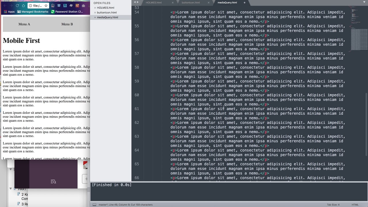 Learning CSS: Mobile Fixed Nav using FlexBox (Responsive)
