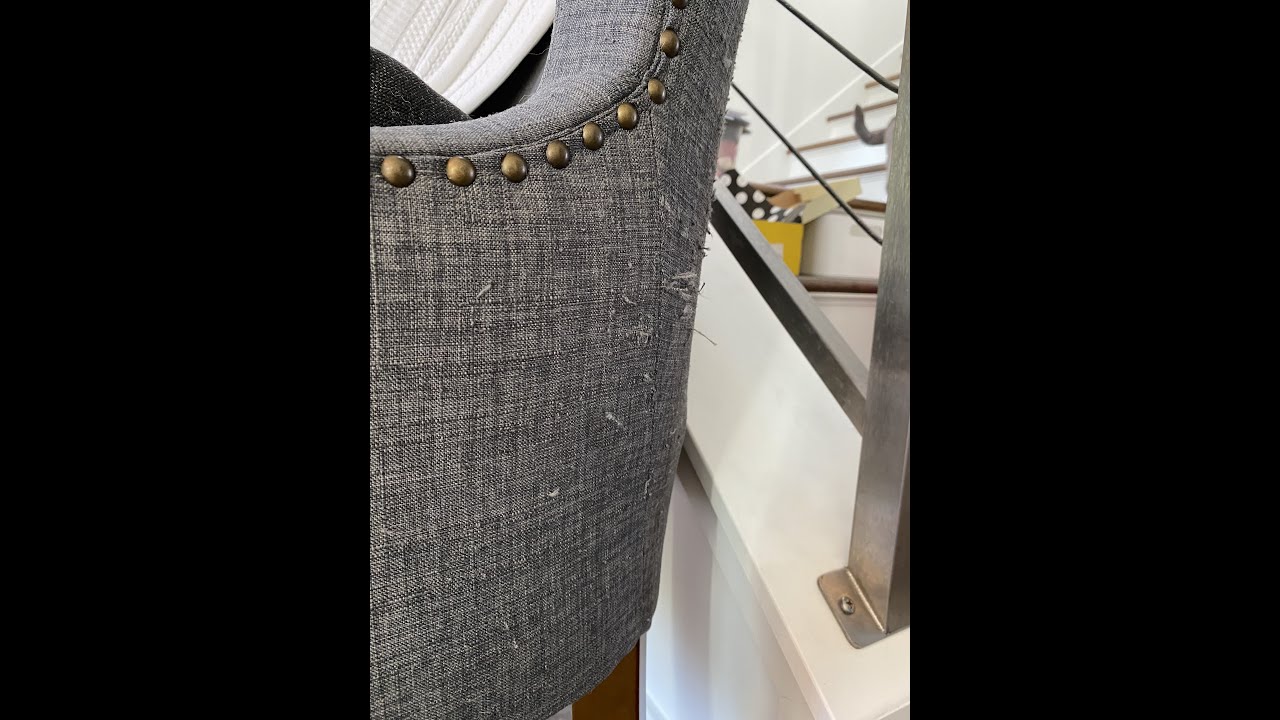 Repairing Fabric Chair From Cat Scratches