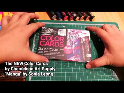 The NEW Manga Color Cards by Chameleon Art Supply