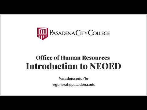 Introduction to NEOED