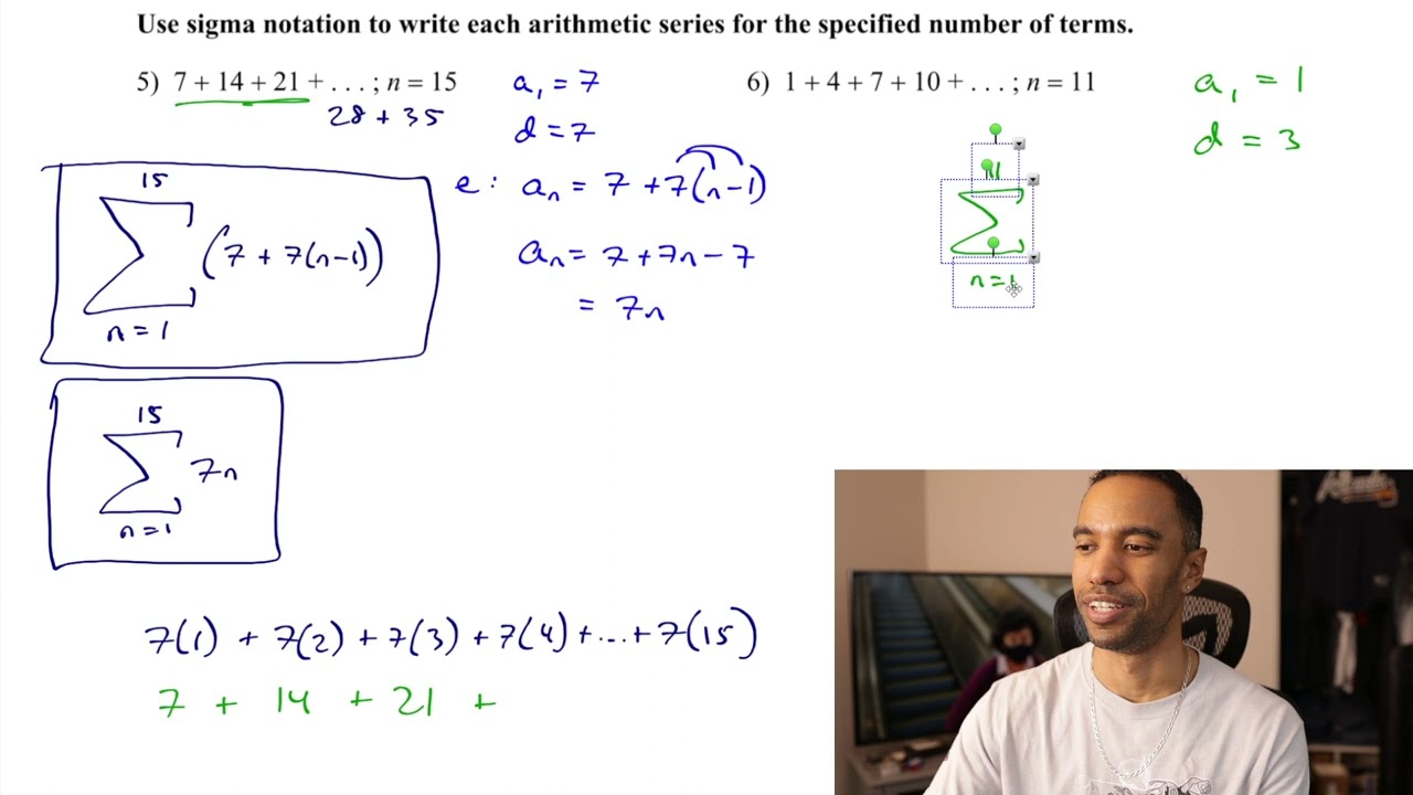 Arithmetic Series (practice problems)