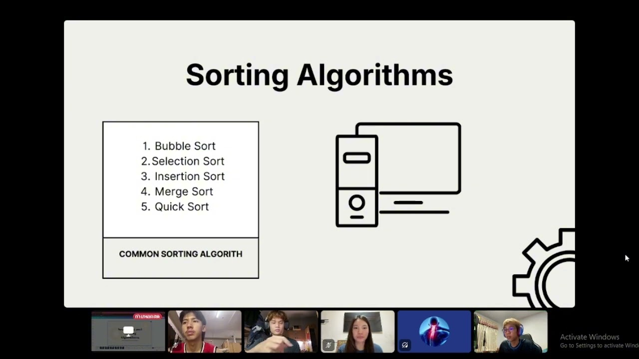 Searching and Sorting Algorithms presentation
