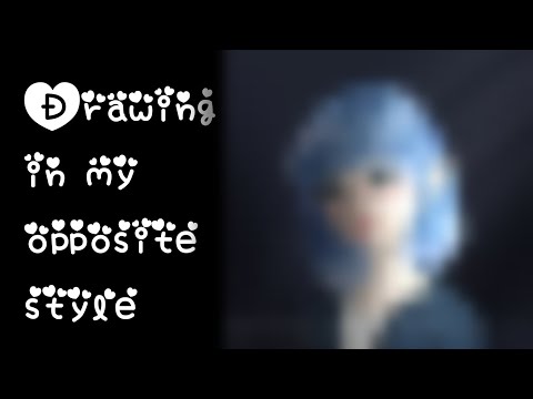 Drawing in the opposite style•semi-realism for the first time 😿•read desc•JustLisa
