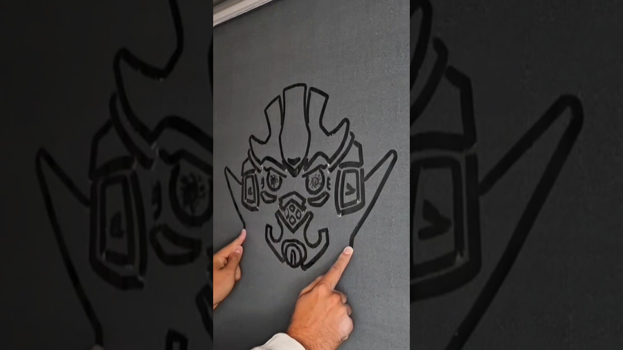 Transformers Bumblebee two hands drawing #transformers #bumblebee #autobots #twohandsdrawing